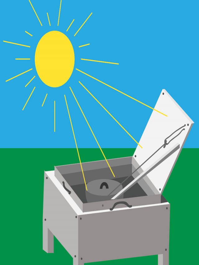 Physics: What is the use of Black Painted Surface in a Solar Cooker ...