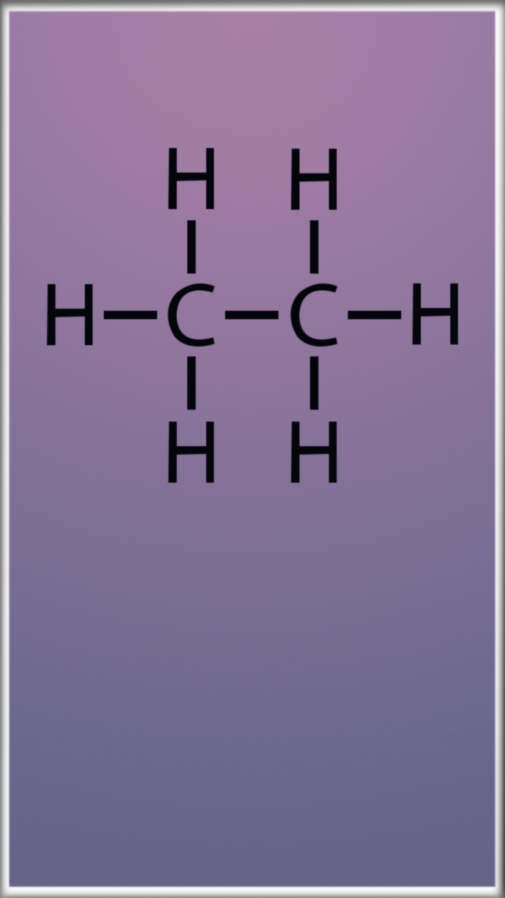 Structural Formula Of Ethane Molecule