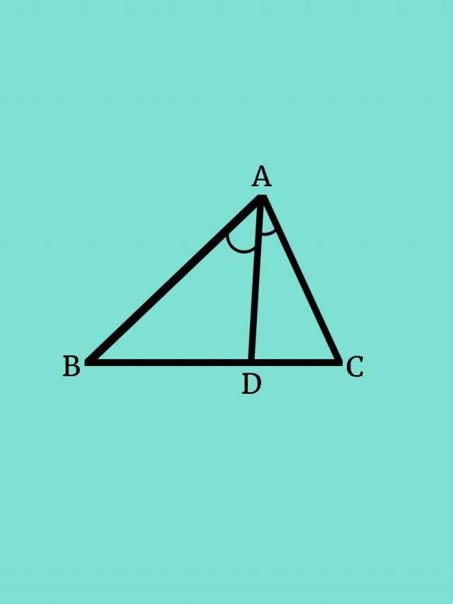 D Is a Point on the Side BC of a ABC Such That AD Bisects BAC. Then ...