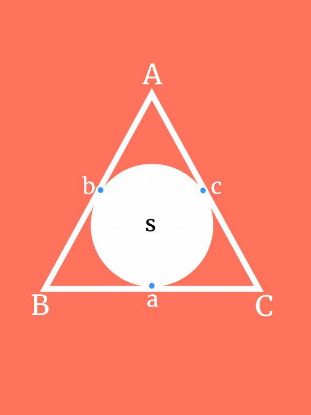 If s Is the Semi-perimeter of ΔABC Whose Sides Are a, b, c Then s ...