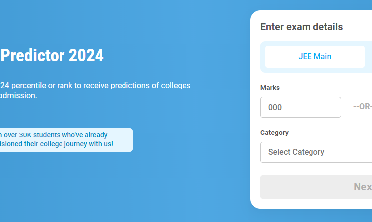 JEE Main Rank Predictor 2024 - Predict JEE Main Rank by Marks or Percentile