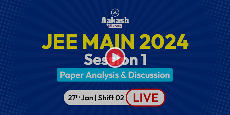 JEE Main 2024: 27 Jan Shift 2 Question Paper Answer Key Solutions PDF